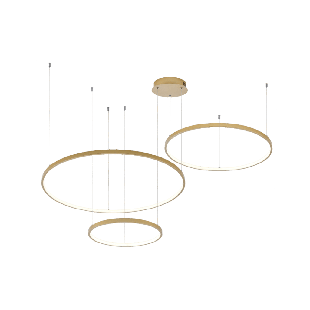 PENDENTE LED BEVIS DOURADO 115W 4000K | ASTRALED