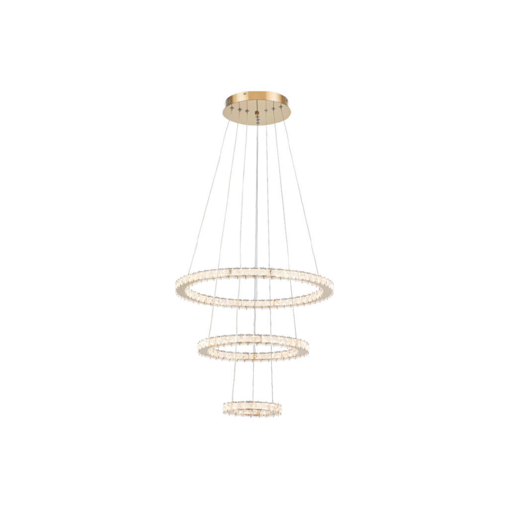 PENDENTE LED SLANEY DOURADO 76W | ASTRALED